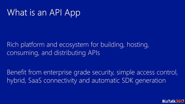 Combining biz talk server + api apps | PPT