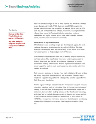 Combining hadoop with big data analytics | PDF