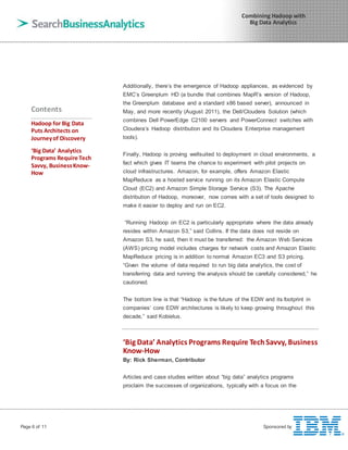 Combining hadoop with big data analytics | PDF