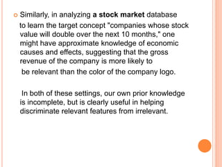 Combining inductive and analytical learning | PPTX