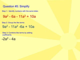 Combining like terms | PPTX | Physics | Science
