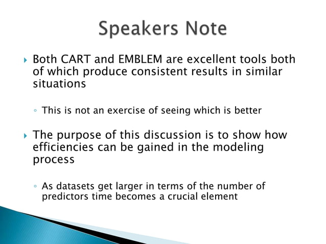 Combining Linear And Non Linear Modeling Techniques Ppt