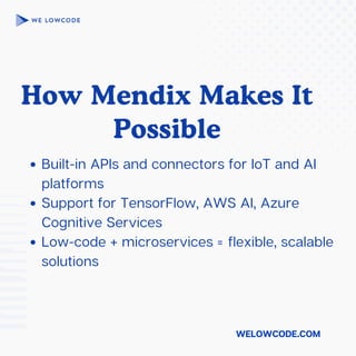 Combining Mendix with IoT & AI Services | PDF