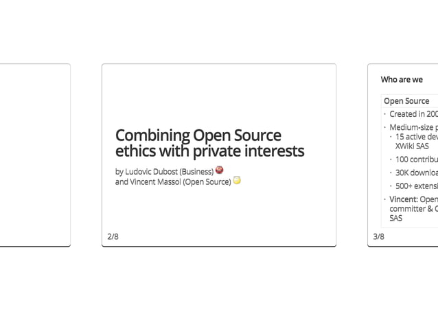 Combining open source ethics with private interests | PDF