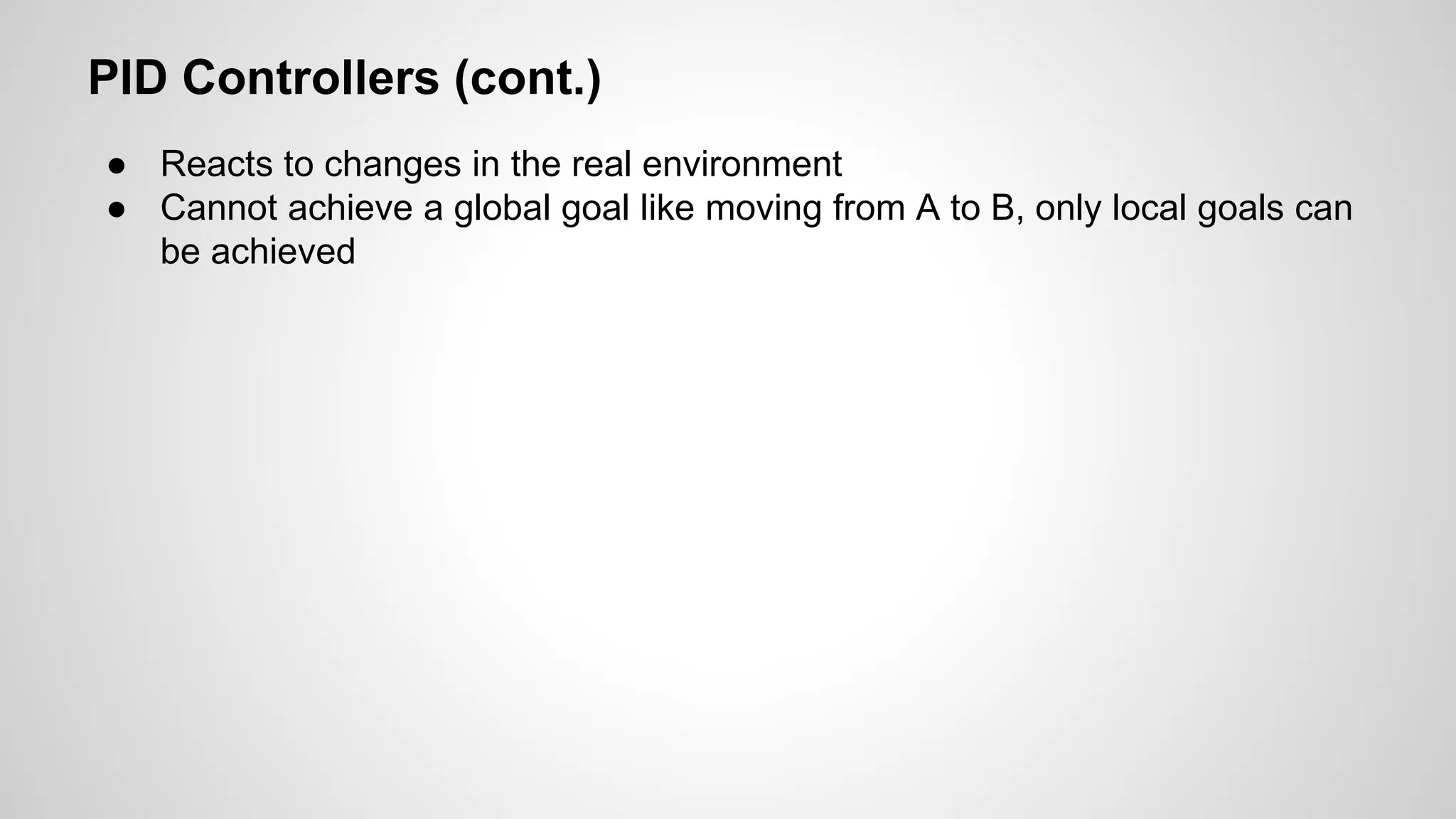 Combining PID controllers with Robot Motion Planning | PPTX