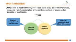 Combining process metadata and cdisc metadata to achieve automation | PPTX | Databases ...