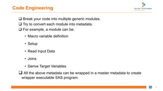 Combining process metadata and cdisc metadata to achieve automation | PPTX | Databases ...