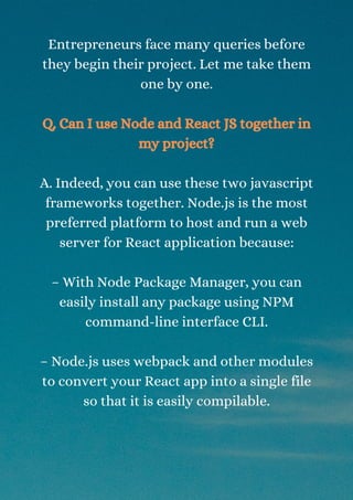 Combining react with node js to develop successful full stack web applications | PDF | Web ...