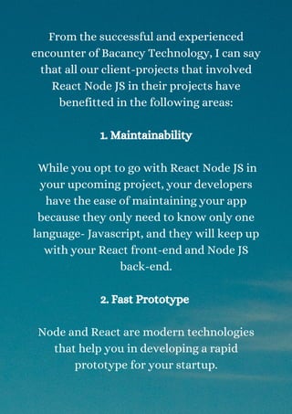 Combining react with node js to develop successful full stack web ...