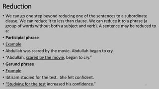 Combining sentences | PPTX | Sports