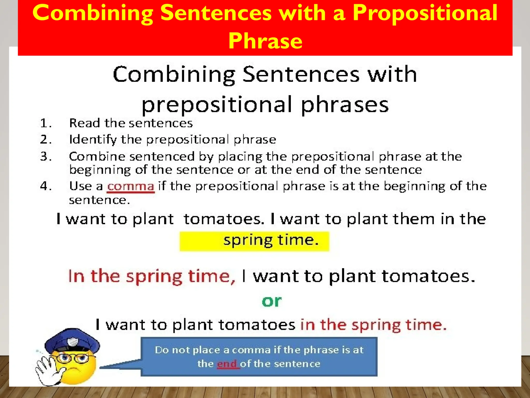 Combining Sentences . grammar power point | PPT