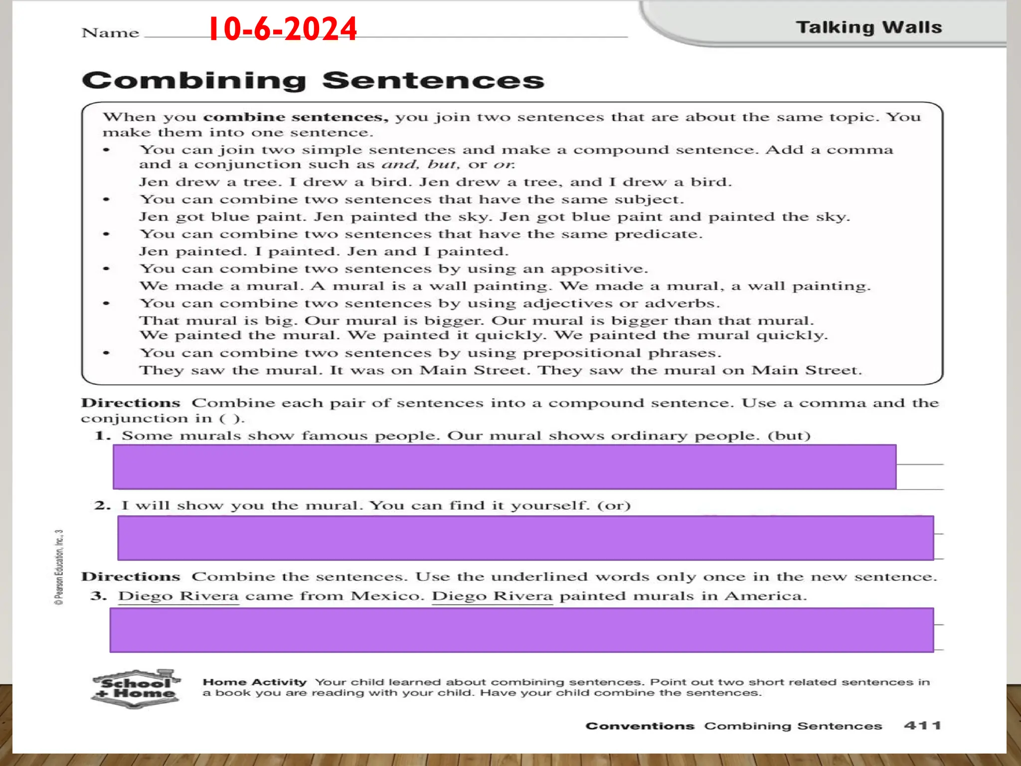 Combining Sentences . grammar power point | PPT