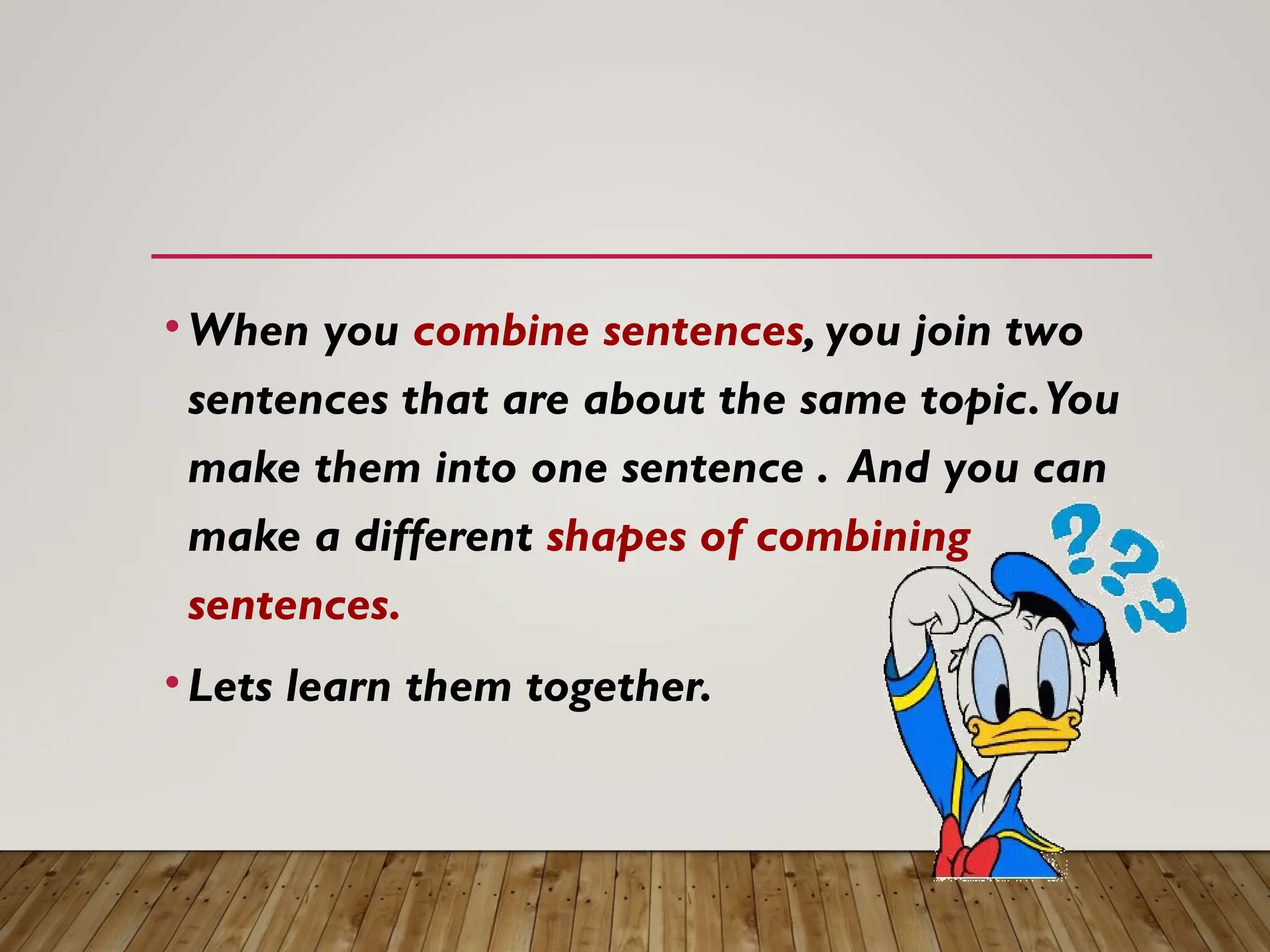 Combining Sentences . grammar power point | PPT