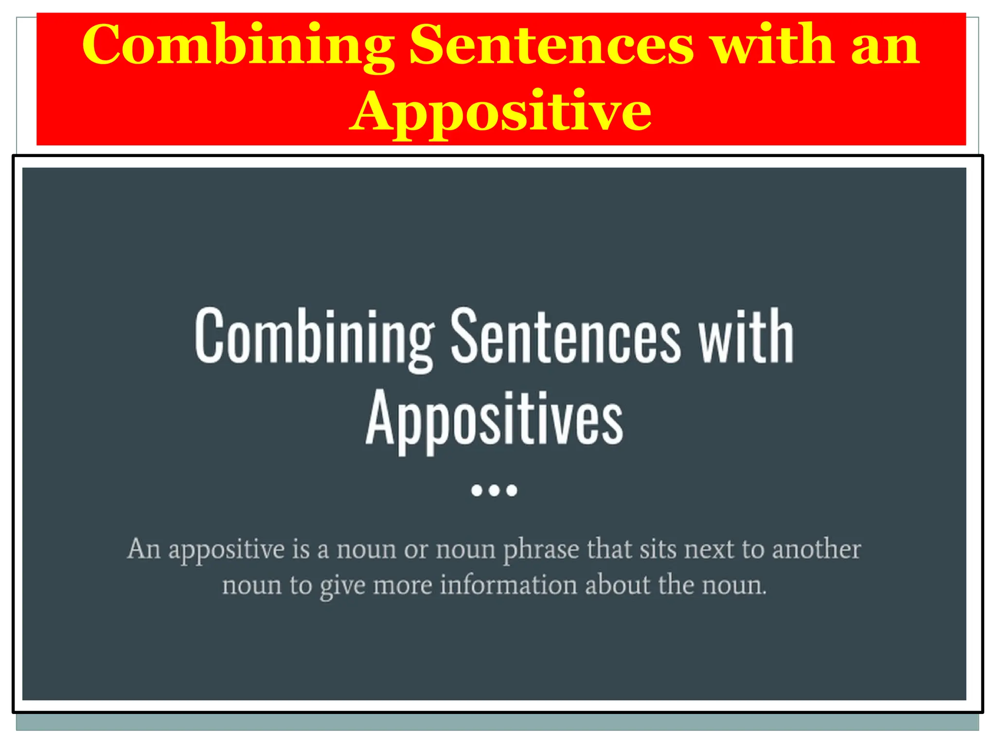 Combining Sentences . grammar power point | PPT