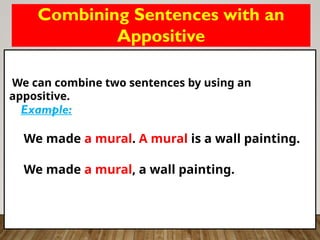 Combining Sentences . grammar power point | PPT