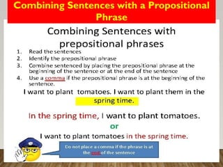 Combining Sentences . grammar power point | PPT