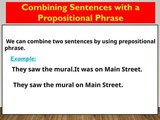 Combining Sentences . grammar power point | PPT