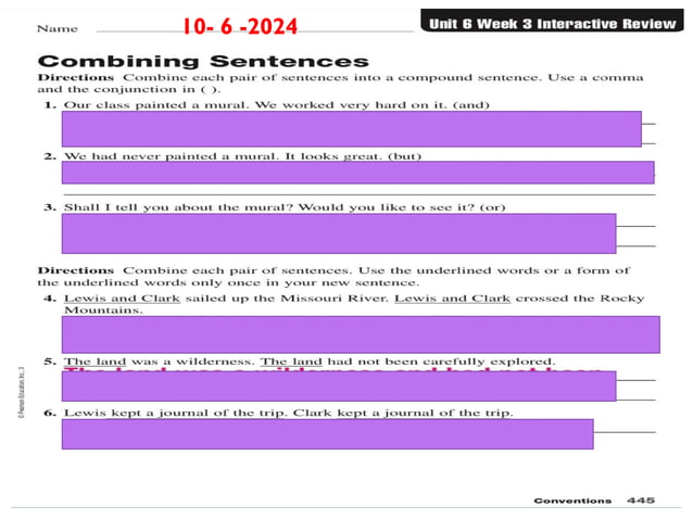 Combining Sentences . grammar power point | PPT