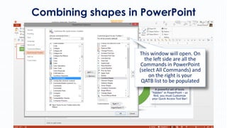 Combining shapes in PowerPoint 2010 and 13 | PPTX | Technology & Computing