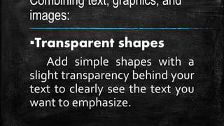Combining text, graphics, and images empo | PPTX
