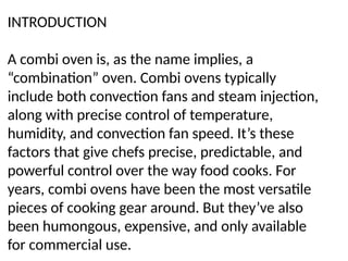 COMBI OVEN.pptx 3 combi oven training by students | PPTX
