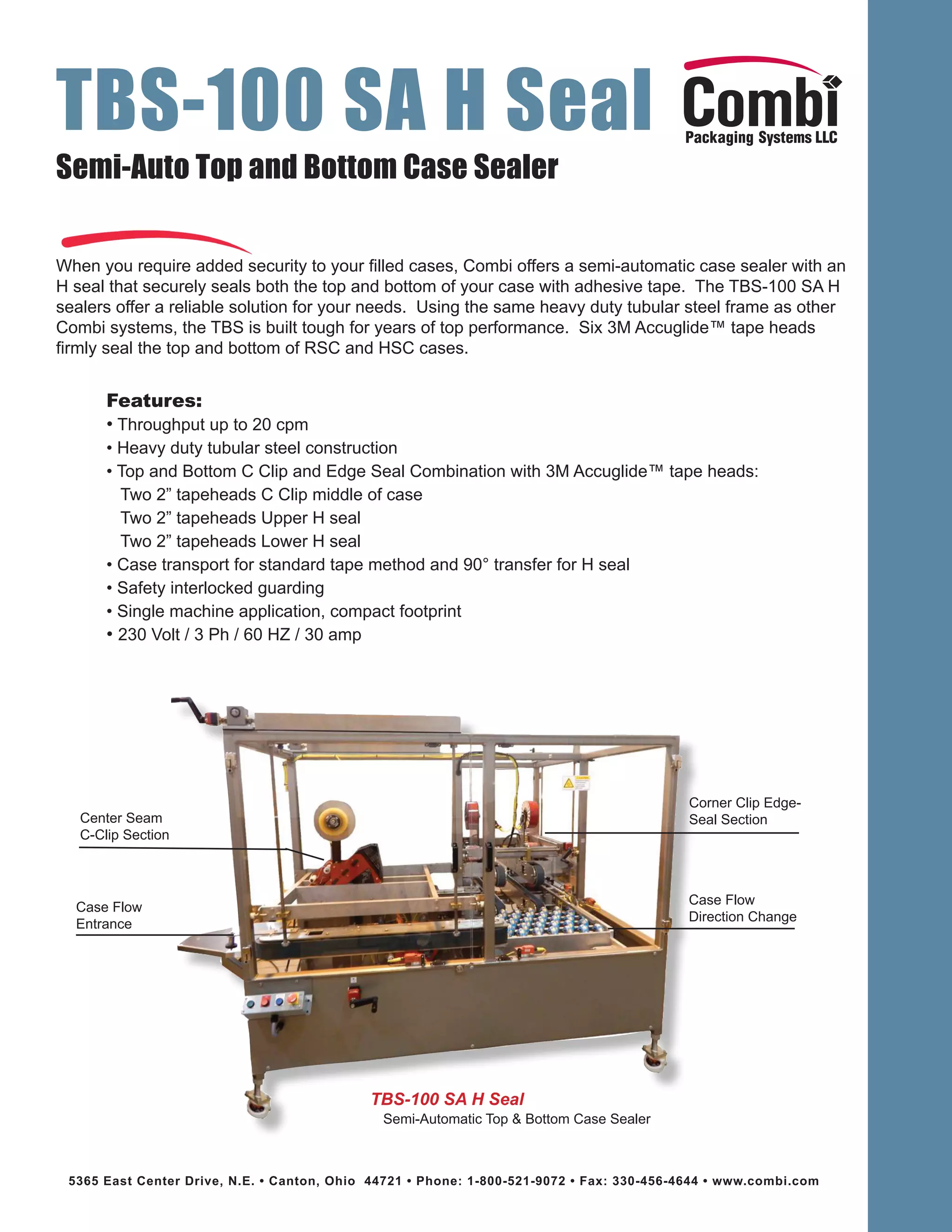 Semi-automatic H Seal Combi Case Sealer | PDF