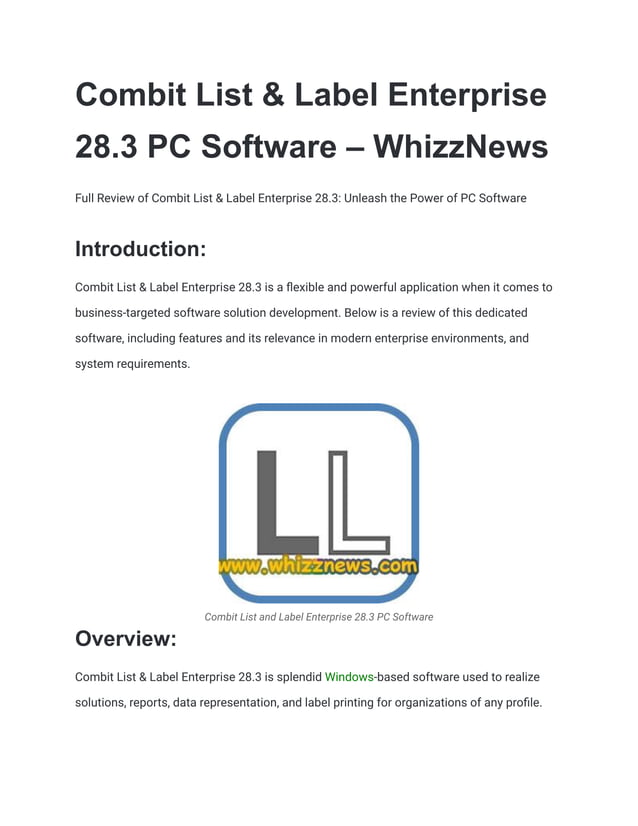 Combit List & Label Enterprise 28.3 PC Software – WhizzNews.pdf