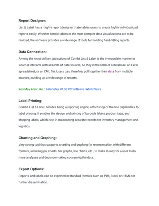 Combit List & Label Enterprise 28.3 PC Software – WhizzNews.pdf