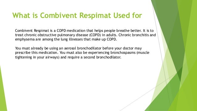 Combivent Respimat (Ipratropium/Albuterol) - Price, Uses and Side ...