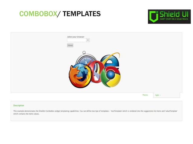 Shield UI Widget: Combo box | PPT