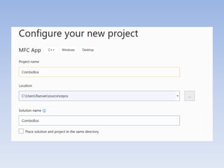 MFC Combo box | PPTX