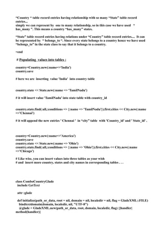 comboboxentry - glade - ruby - guide | PDF | Databases | Computer Software and Applications