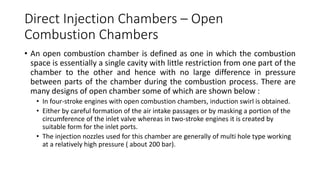 Combustion Chamber for Compression Ignition Engines | PPTX