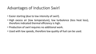 Combustion Chamber for Compression Ignition Engines | PPTX