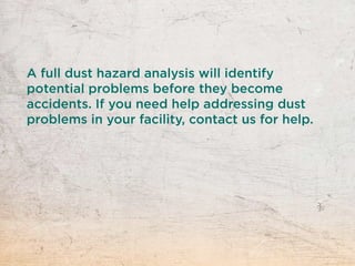 Combustible Dust Safety Programs | PDF