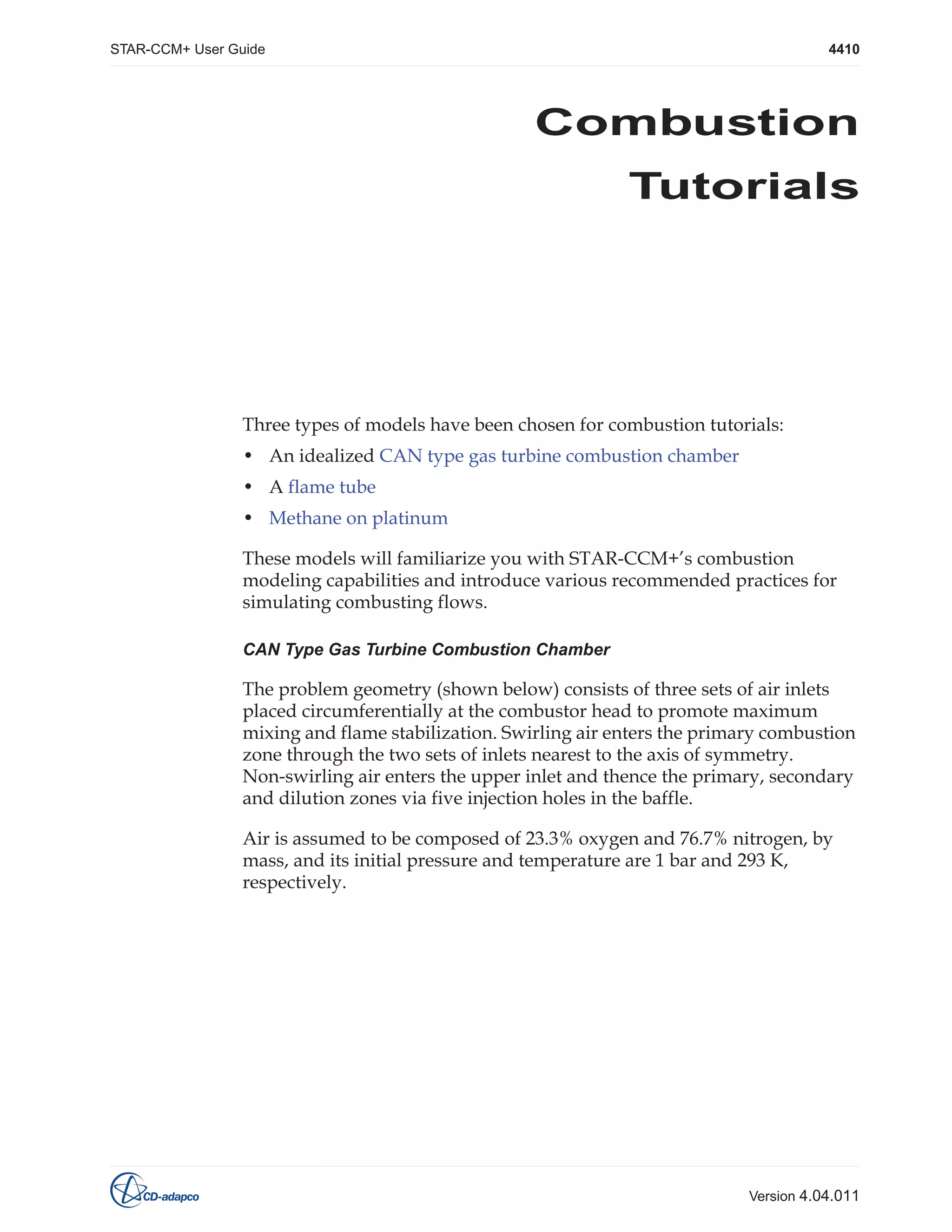 Combustion tutorial ( Eddy Break up Model) , CFD | PDF