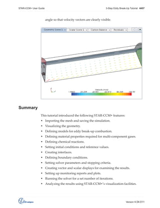 Combustion tutorial ( Eddy Break up Model) , CFD | PDF