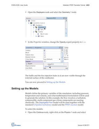Combustion tutorial ( Eddy Break up Model) , CFD | PDF
