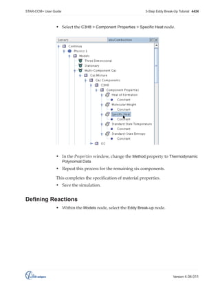 Combustion tutorial ( Eddy Break up Model) , CFD | PDF