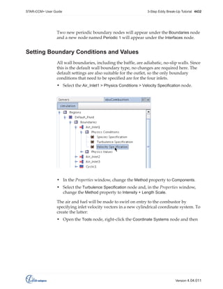 Combustion tutorial ( Eddy Break up Model) , CFD | PDF