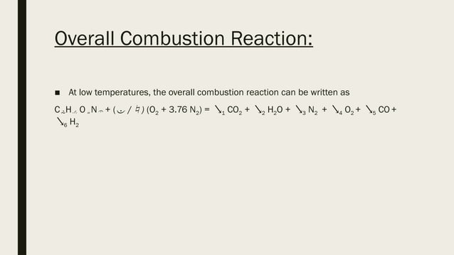 Combustion analysis basic concepts and strategy | PPT | Free Download