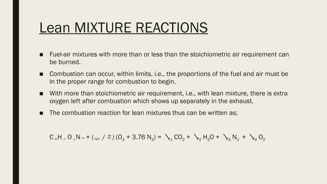 Combustion analysis basic concepts and strategy | PPT | Free Download