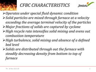 Combustion in a CFBC Boiler | PPTX