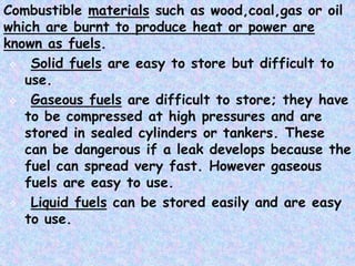Combustion and flame | PPTX