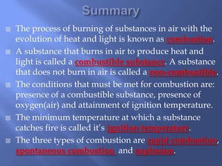 Combustion and flame | PPTX