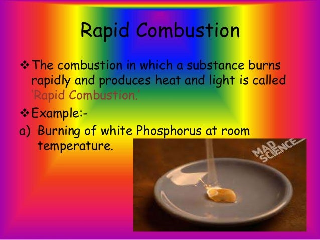 Combustion and flame