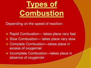 Combustion and flame | PPT