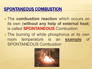 Combustion and flame | PPTX