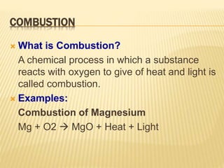 Combustion and flame | PPTX