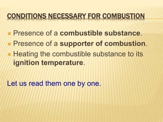 Combustion and flame | PPTX